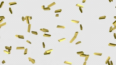 Gold Bar loop tile swirl with alpha.This... | Stock Video | Pond5