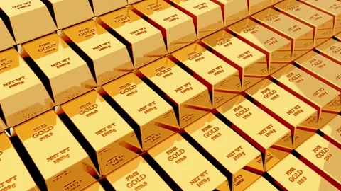 Gold Bars Animation | Stock Video | Pond5