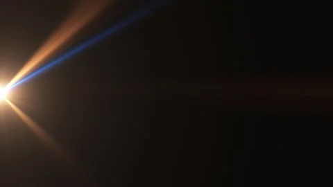 Gold blue optical lens flares shine ligh... | Stock Video | Pond5
