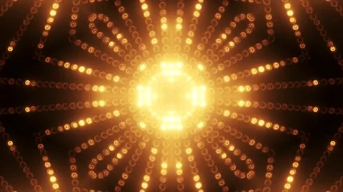 Gold circle led animated VJ background | Stock Video | Pond5
