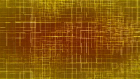 Gold Circuit Geometries Loop R Animation... | Stock Video | Pond5