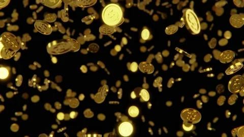 Gold coin animation. Abstract motion bac... | Stock Video | Pond5