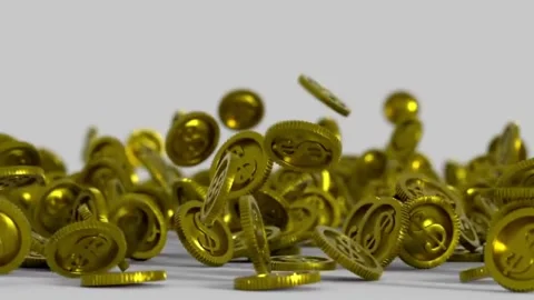 Gold Coins Falling Stock Video Footage | Royalty Free Gold Coins ...