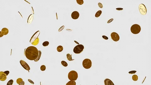 Gold Coins Flying Stock Video Footage | Royalty Free Gold Coins Flying ...