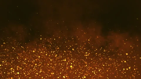 Gold color particles background 4K resol... | Stock Video | Pond5