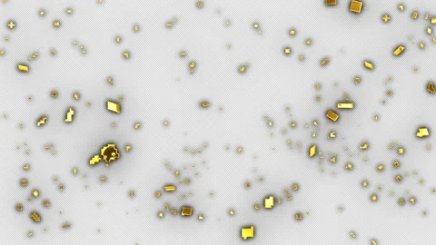 Gold Confetti Explosion Animation on a t... | Stock Video | Pond5