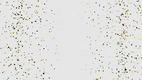 Gold Confetti Falling Animation on Alpha... | Stock Video | Pond5