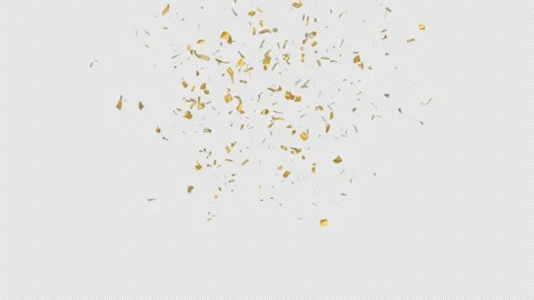 Gold Confetti Particles Animation with Q... | Stock Video | Pond5