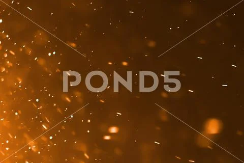 Gold dust particles flowing background loop seamless ready, golden ...