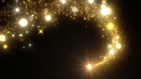 gold flare particles intro animation | Stock Video | Pond5