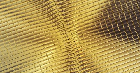 gold foil tiles texture background 3D re... | Stock Video | Pond5