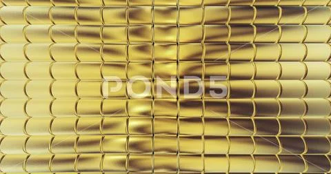 Gold foil tiles texture background 3D renderinging 3D illustration ...