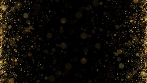 Gold Glitter Background. Golden Rain. Lo... | Stock Video | Pond5