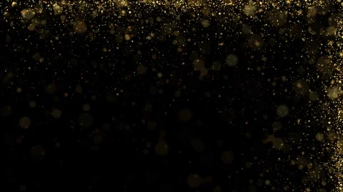 Gold Glitter Background. Golden Rain. Lo... | Stock Video | Pond5