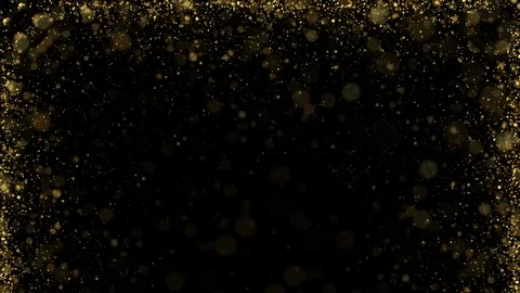 Gold Glitter Background. Golden Rain. Lo... | Stock Video | Pond5