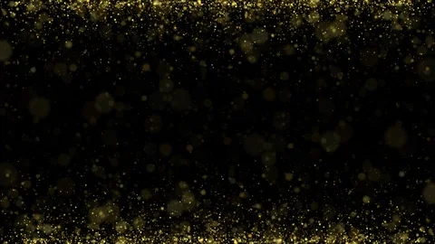 Gold Glitter Background. Golden Rain. Lo... | Stock Video | Pond5