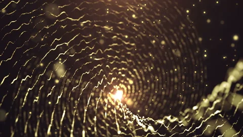 Gold Lines with Particles Loop Backgroun... | Stock Video | Pond5
