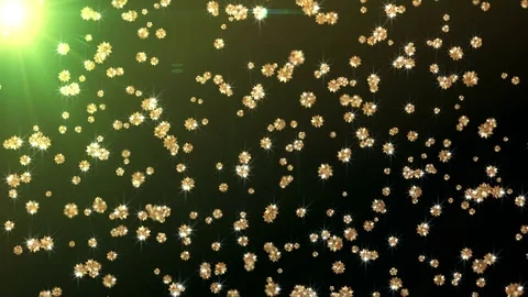 Gold loop Particle seamless background | Stock Video | Pond5