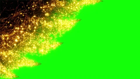 Gold Magic Transition 01 on Green Screen... | Stock Video | Pond5
