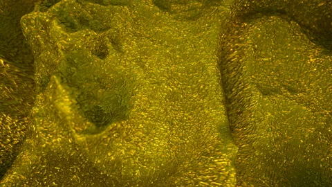 Gold melting 3D render seamless loop ani... | Stock Video | Pond5