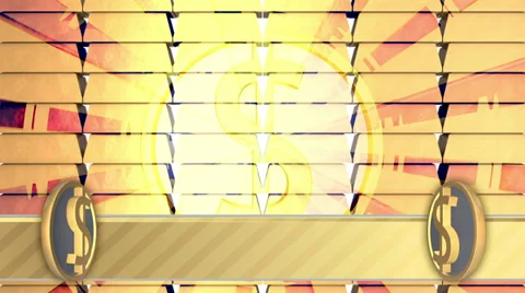 Gold money and radial ray background, lo... | Stock Video | Pond5