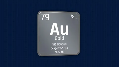 Gold or Au Element Periodic Table Animat... | Stock Video | Pond5