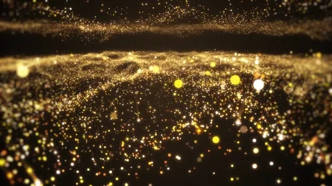 Gold Particle Awards Background is a gol... | Stock Video | Pond5