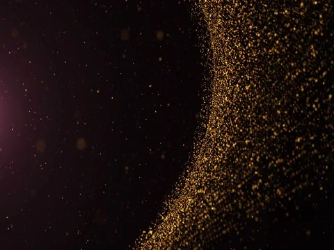 Gold Particles Background. Loop | Stock Video | Pond5