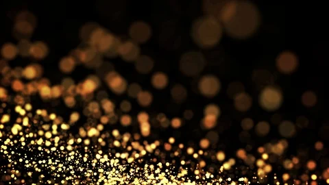 gold particles in liquid float and glist... | Stock Video | Pond5