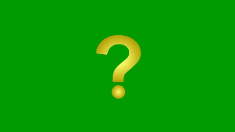 gold question mark green | Stock Video | Pond5