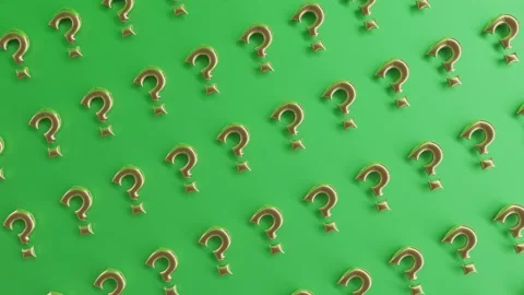 gold question mark on red background 3d ... | Stock Video | Pond5