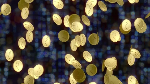 Gold Rupee money Background loop tile Sw... | Stock Video | Pond5