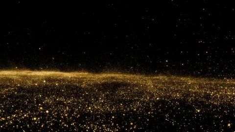 Gold Sky. Abstract stardust smokey wave ... | Stock Video | Pond5