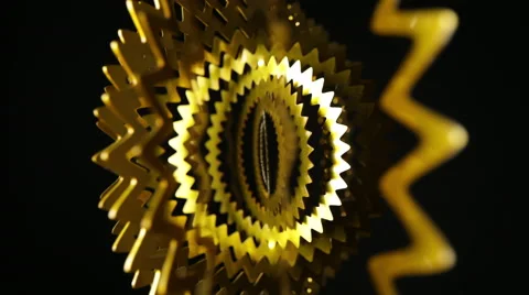 gold spin pattern abstract background wa... | Stock Video | Pond5