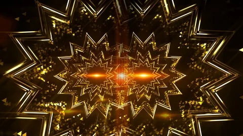 Gold Star 4K 02 | Stock Video | Pond5