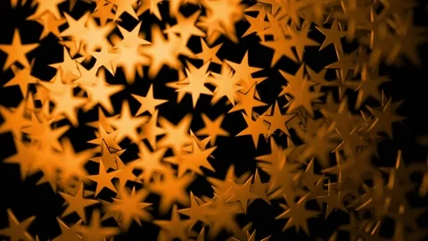 Gold star background loop. | Stock Video | Pond5