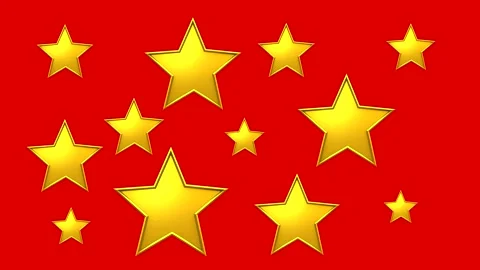 Gold stars of different sizes. | Stock Video | Pond5