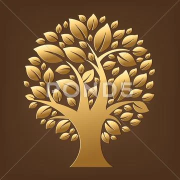 Gold tree ~ Clip Art ~ Download Now #22036447