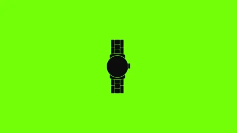 Gold watch icon animation | Stock Video | Pond5