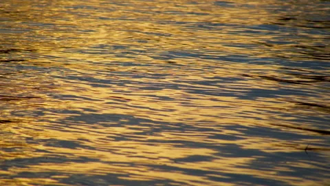 Gold Water surface texture, Slow motion ... | Stock Video | Pond5