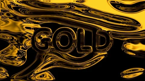 Gold. The word gold on a moving backgrou... | Stock Video | Pond5