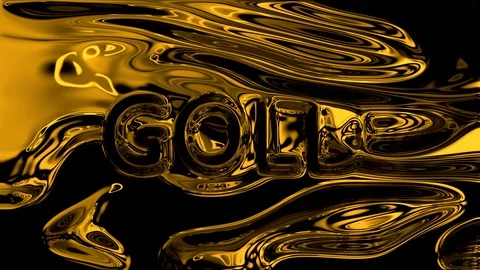 Gold. The word gold on a moving backgrou... | Stock Video | Pond5
