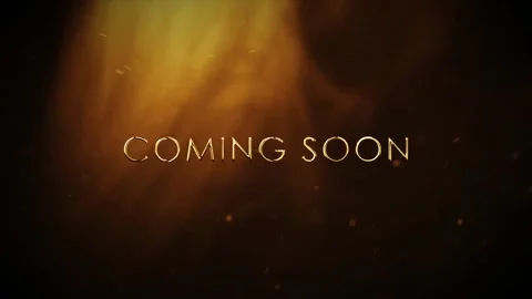 Golden Cinematic Coming Soon Title Anima... | Stock Video | Pond5