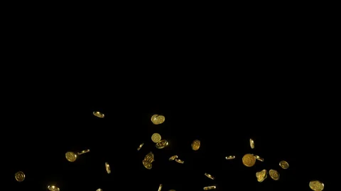 Gold Coins Splash Stock Videos – Royalty-Free HD & 4K Videos