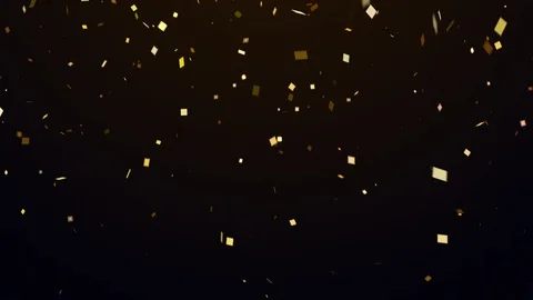 Golden Confetti falling down animation. ... | Stock Video | Pond5