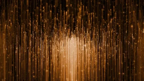 Golden Data Rain Digital Stream Backgrou... | Stock Video | Pond5