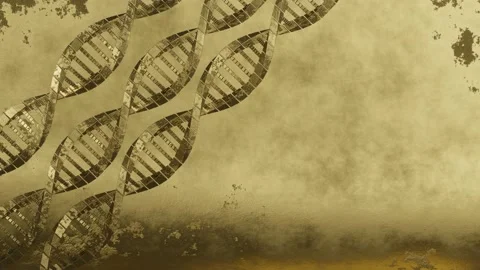 Golden DNA molecule complex spiral stru... | Stock Video | Pond5