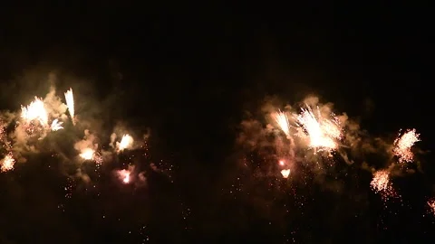 Golden Firework Countdown to new year 20... | Stock Video | Pond5