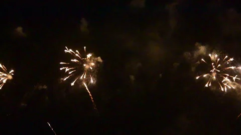 Golden Firework Countdown to new year 20... | Stock Video | Pond5