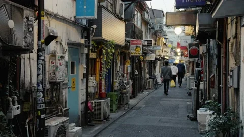 Golden Gai Street, Japanese Backstreet D... | Stock Video | Pond5